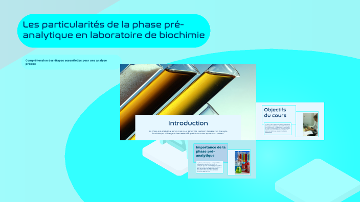 Les particularités de la phase pré-analytique en laboratoire de ...