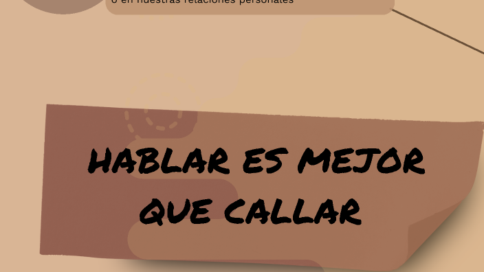 HABLAR ES MEJOR QUE CALLAR by Nadin Ukuncham molina on Prezi