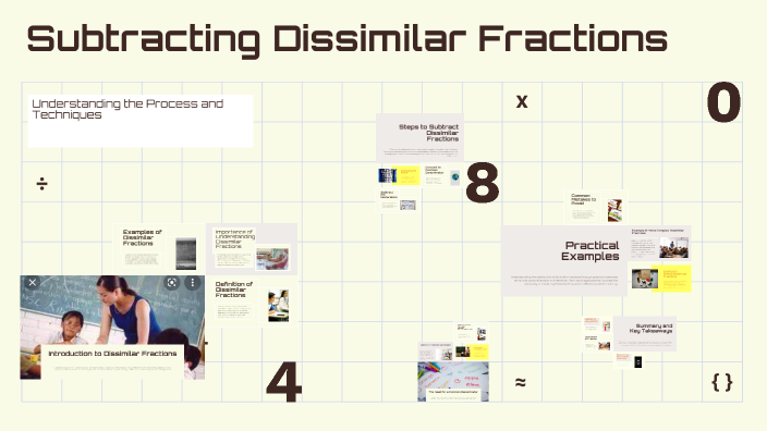 Subtracting Dissimilar Fractions by AILEEN MAY PACALDO on Prezi