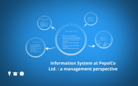Information System at PepsiCo Ltd. : a management perspectiv by Meryl ...