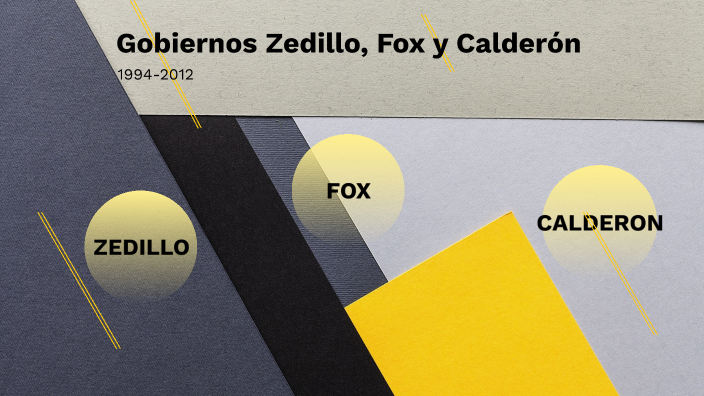 Gobiernos Zedillo, Fox y Calderón by Alexia Velarde on Prezi
