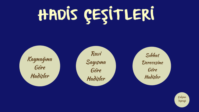 HADİS ÇEŞİTLERİ by Seymanur Özgül on Prezi
