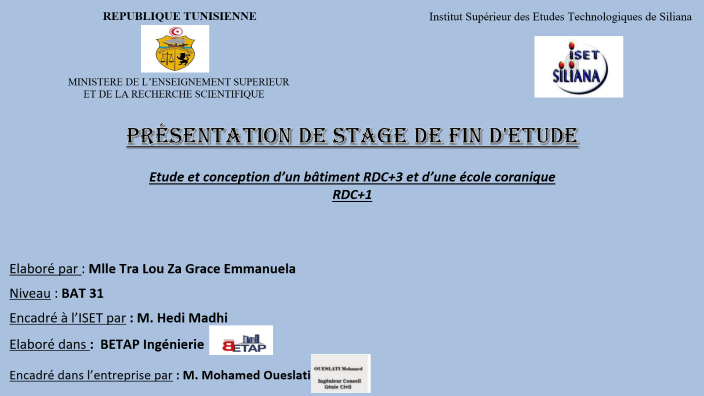 Présentation de soutenance by Mlle TRA Grâce Emmanuela by LOU ZA GRÂCE ...