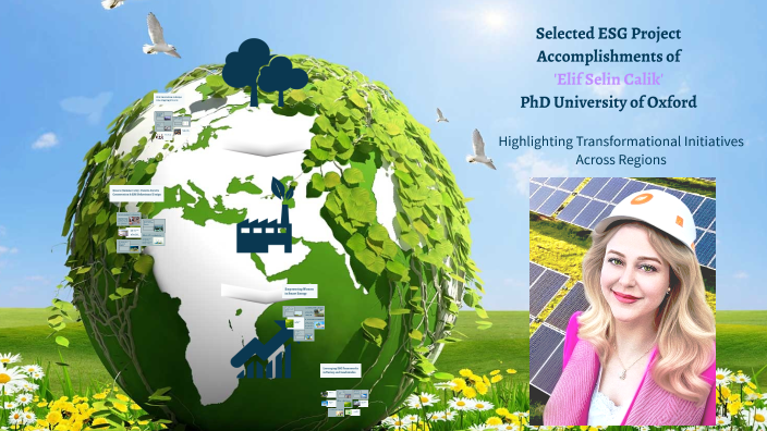 Selected ESG Project Accomplishments of Dr. Elif Selin Calik by Celine ...