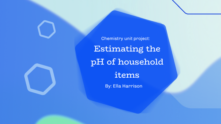 Estimating the pH of household items (Chem unit project) by bella ...