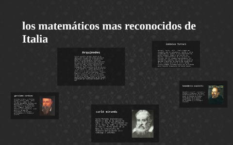 los matemáticos mas reconocidos de Italia by LAURA YULIETH BECERRA ...