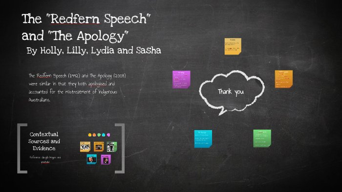 The Redfern Speech and The Apology by Lydia Thorne on Prezi