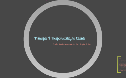 Responsibility to Clients by Emily Reddick