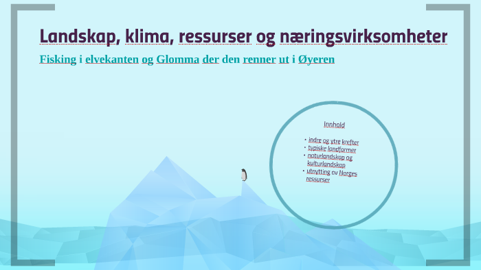 Landskap, klima, ressurser og næringsvirksomheter by Tuva Eide on Prezi