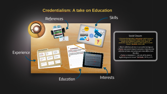 Credentialism in regards to Education. by Jessica Thyriar on Prezi