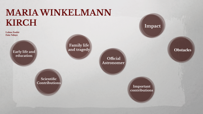 MARIA WINKELMANN KIRCH by Loubna Zoubir on Prezi
