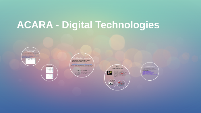 ACARA - Digital Technologies by Teri S on Prezi