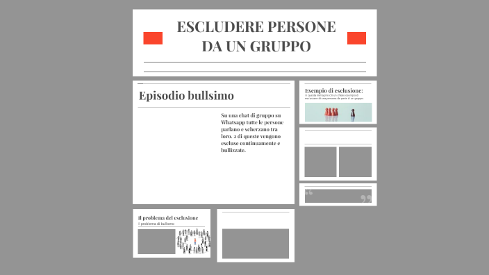 Progetto bullismo by Giordano Frocione on Prezi