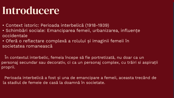 Femeia in proza interbelica by Alex 2k62 on Prezi