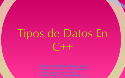 Tipos de datos en C++ by Sara Medellin on Prezi