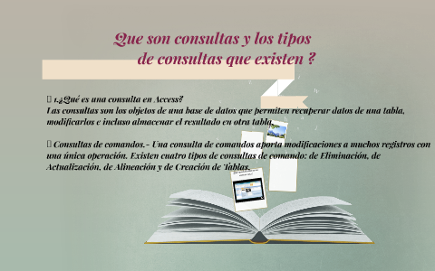 Que son consultas y los tipos de consultas que existen ? by GUSTAVO ...