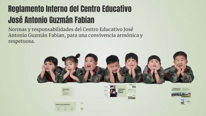 Reglamento Interno del Centro Educativo José Antonio Guzmán Fabian by ...