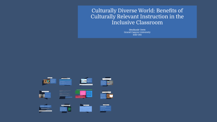 Culturally Diverse World: Benefits of Culturally Relevant Instruction ...