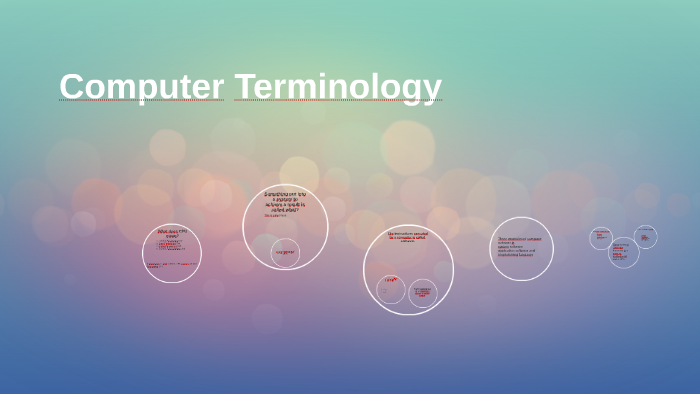 Computer Terminology by Hannah Lamp