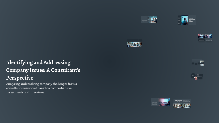 Identifying and Addressing Company Issues: A Consultant's Perspective ...