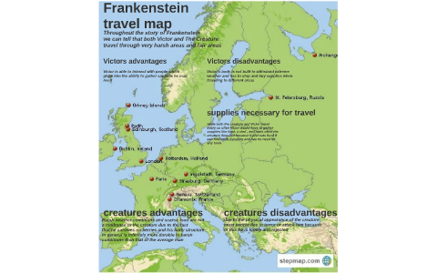Frankenstein map by Danny Vaz on Prezi