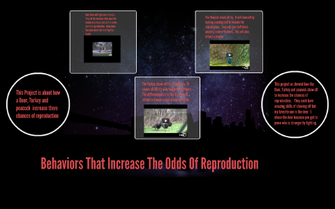 Behaviors That Increase The Odds Of Reproduction by Jacob Clark on Prezi