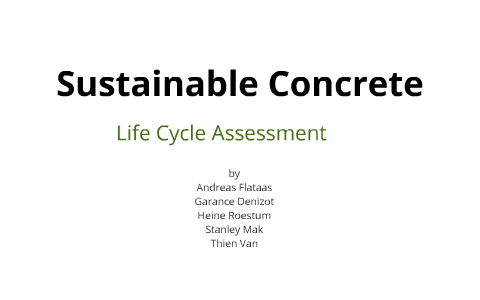 Sustainable concrete by garance denizot