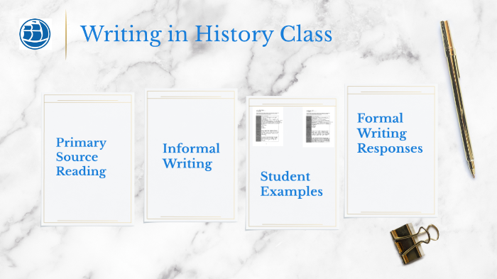 Writing in History Class by Aaron Santa Maria on Prezi