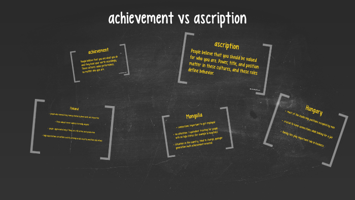achievement vs ascription by Piotr Głuszek on Prezi