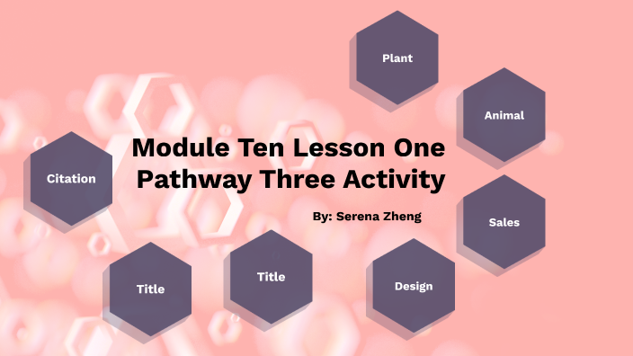 Module Ten Lesson One Pathway Three Activity by serena zheng on Prezi