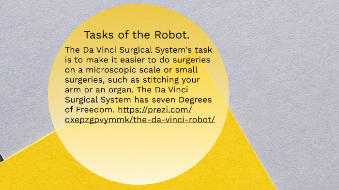Da Vinci Surgical System by Cameron Rudick on Prezi