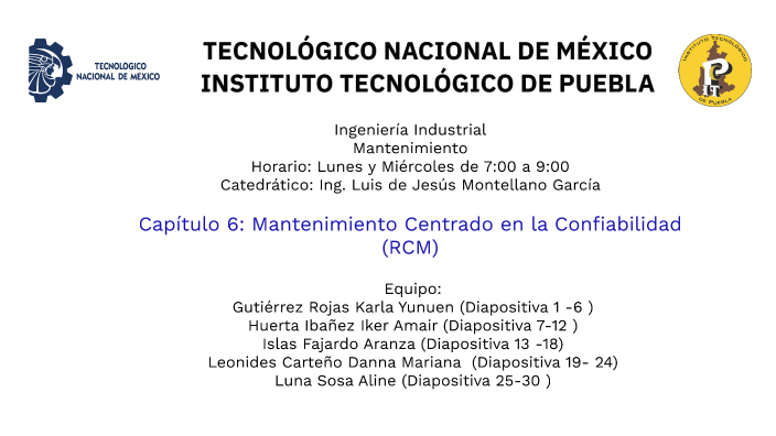 CAPITULO 6 RCM by Aranza Islas Fajardo on Prezi