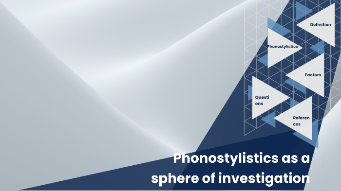 Phonostylistics as a sphere of investigation by Александра Васильева on ...