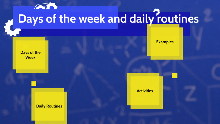 3º Days of the week and daily routines by Paula Marco on Prezi
