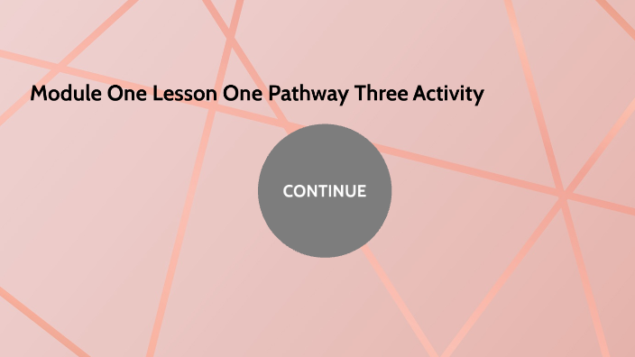Module One Lesson One Pathway Three Activity by Tylee Woods on Prezi
