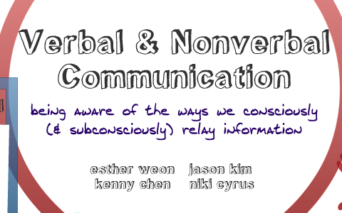 Verbal and Nonverbal Communication in Business by Esther Weon on Prezi