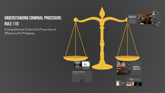 Understanding Criminal Procedure: Rule 110 by BIACO, VIA LOUISE on Prezi