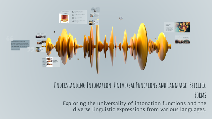 Understanding Intonation: Universal Functions and Language-Specific Forms by Le Thi Hong Diem ...