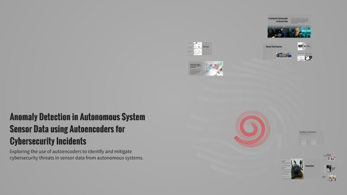 Anomaly Detection In Autonomous System Sensor Data Using Autoencoders For Cybersecurity