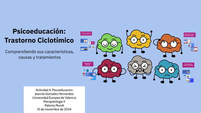 Psicoeducación del Trastorno Ciclotímico by Jeannie Gonzalez on Prezi