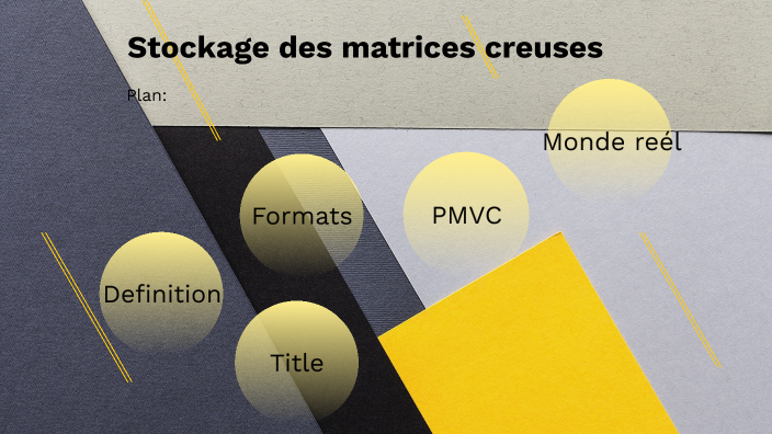 Stockage des matrices creuses by Nasri Houssem on Prezi