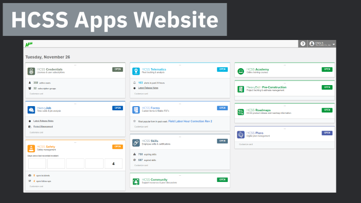 Training for HCSS Heavy Job Web & Field Applications by Chris Szabo on Prezi