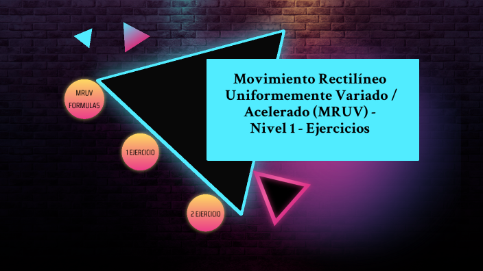 Movimiento Rectilíneo Uniformemente Variado / Acelerado (MRUV) - Nivel ...