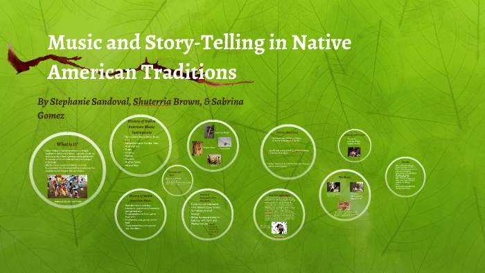 Music and Story-Telling in Native American Traditiona by stephanie ...