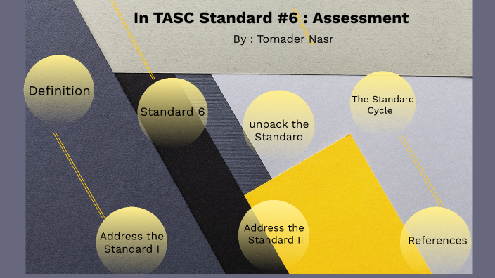 In TASC STANDARD # 6 : ASSESSMENT by Tomader Nasr on Prezi