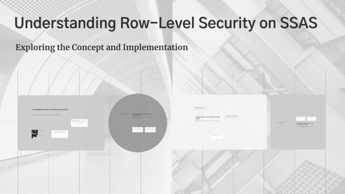 Understanding Row-Level Security on SSAS by Joao Barros on Prezi