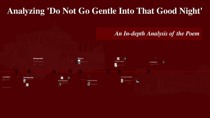 Analyzing 'Do Not Go Gentle Into That Good Night' by Micah Jones on Prezi