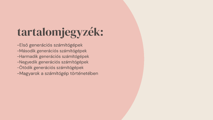számítógép generációk by Luca Fehér on Prezi