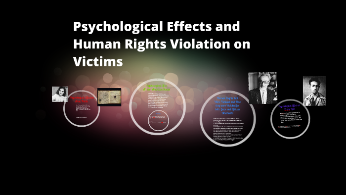 Psychological Effects on Human Rights Violation on Victims by Sheena ...