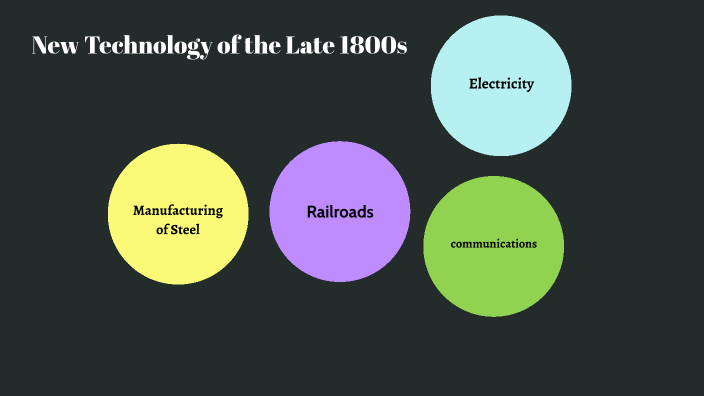 New Technology of the Late 1800s by Eleonora d'Ettorre on Prezi